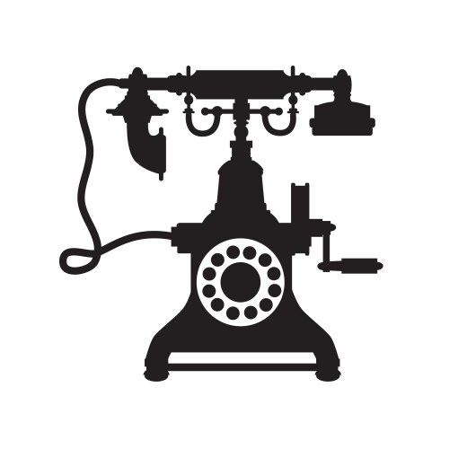 Vintage phone Royalty Free Vector Image - VectorStock