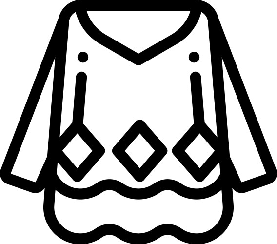 Bulletproof vest icon thin linear style design Vector Image