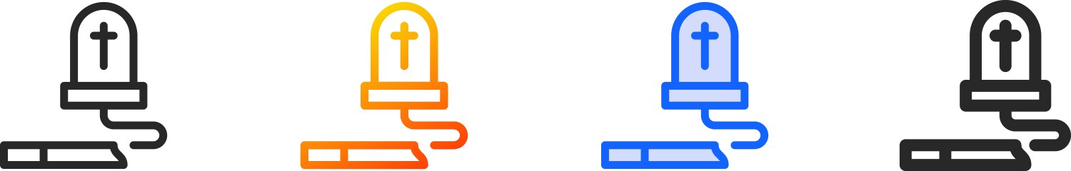 Cempasuchil iconthin linear gradient blue stroke Vector Image