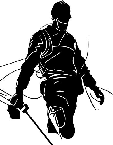 Lineman Drawings Lineman Painting By Natasha Moustasha Walsh Pixels