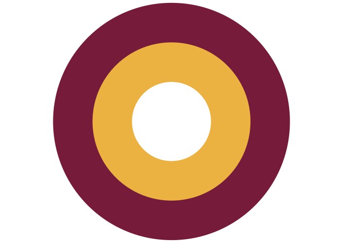 Italy air force roundel Royalty Free Vector Image