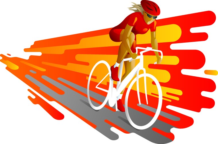 Female volleyball player performing bump pass Vector Image