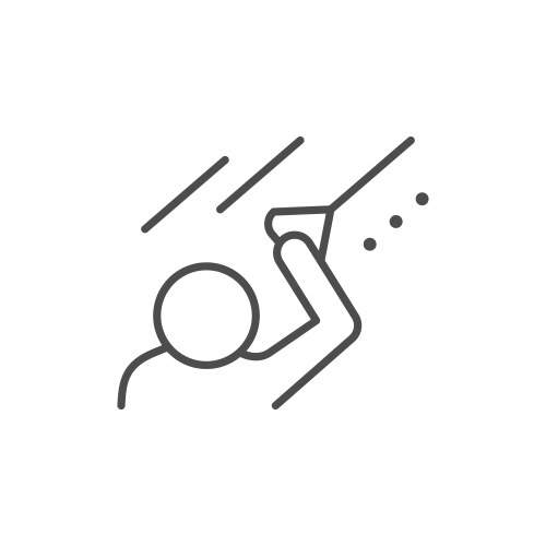 Physical testing linear icon Royalty Free Vector Image