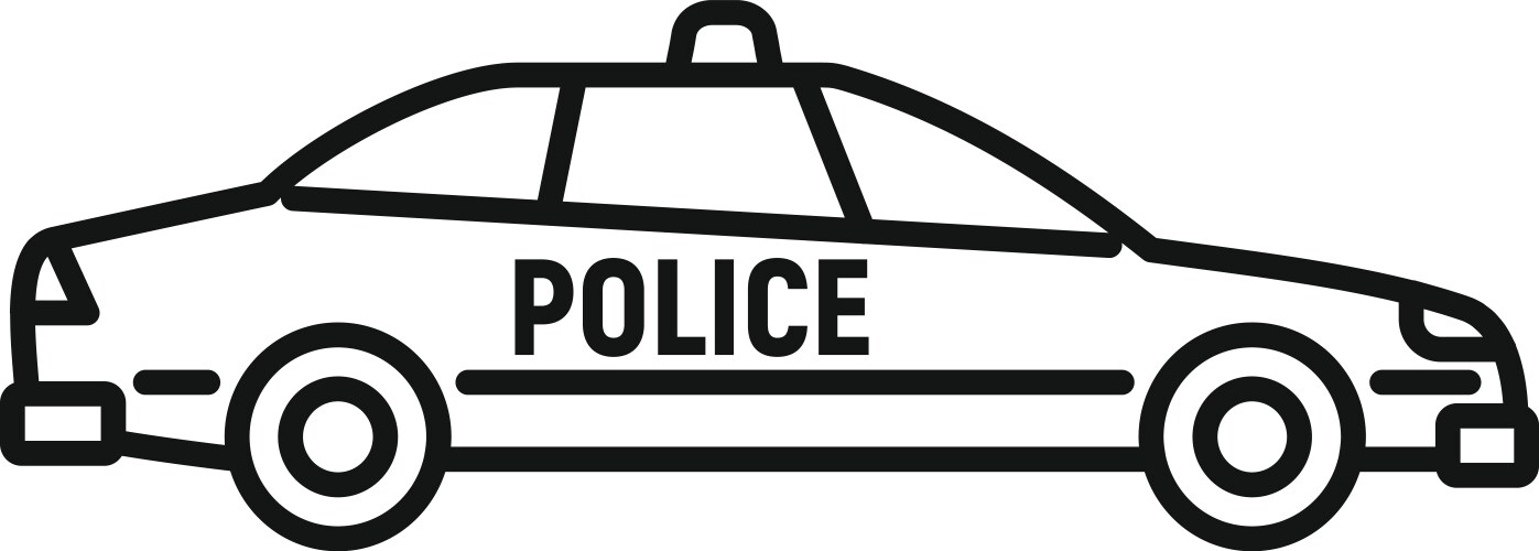 Police Car Outline Vector Images (over 3,800)