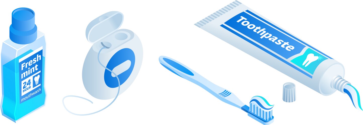 Toothpaste graphic design element isolated Vector Image