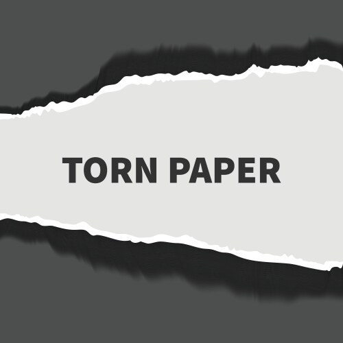 Black torn paper borders Royalty Free Vector Image