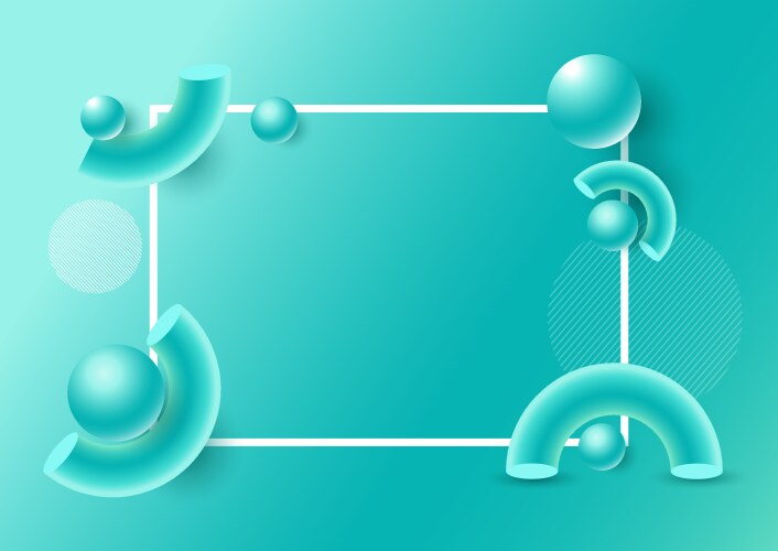 Abstract 3d style banner design Royalty Free Vector Image