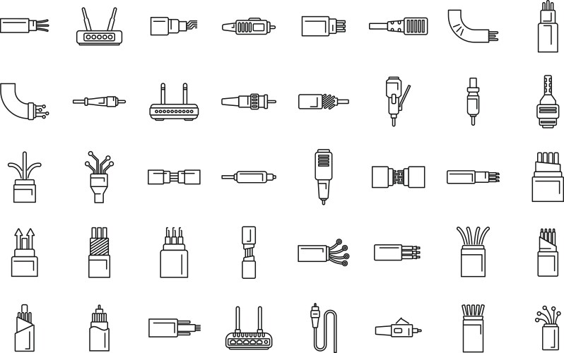 Fiber Optic Cable Vector Images (over 2,400)