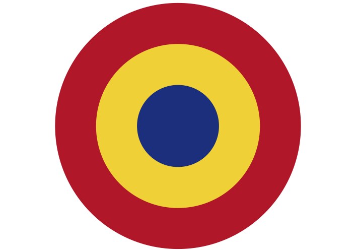 Mod target raf roundel royal air force badge sign Vector Image