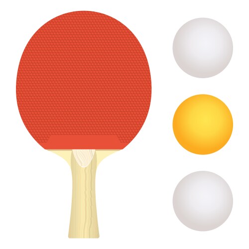 Table tennis rackets Royalty Free Vector Image