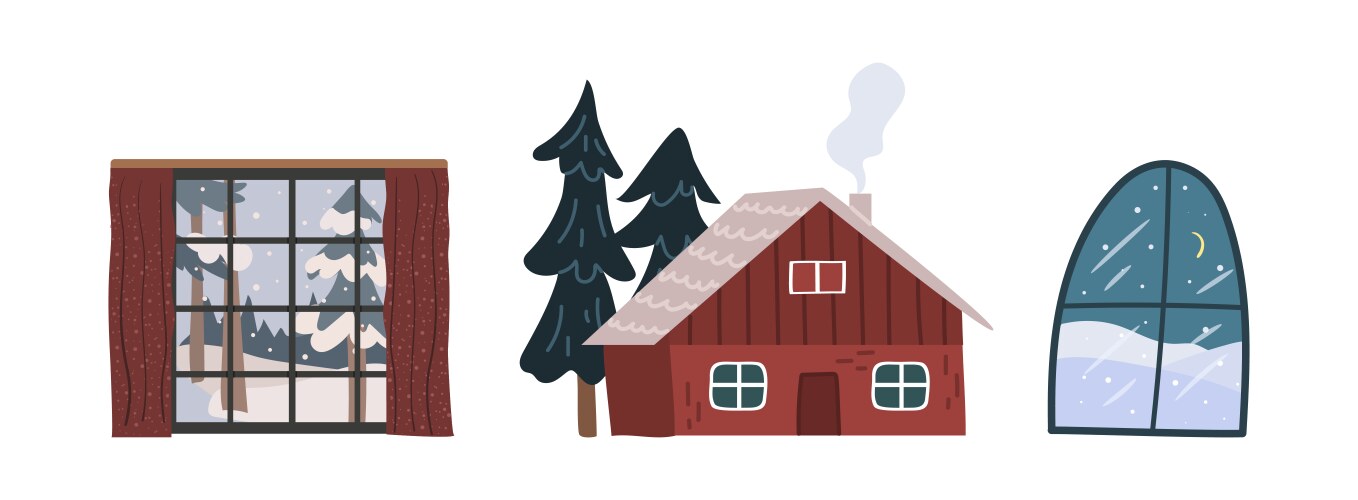 Winter Windows Vector Images (over 11,000)