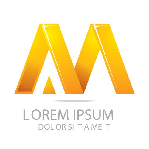 Initials letter logo Royalty Free Vector Image