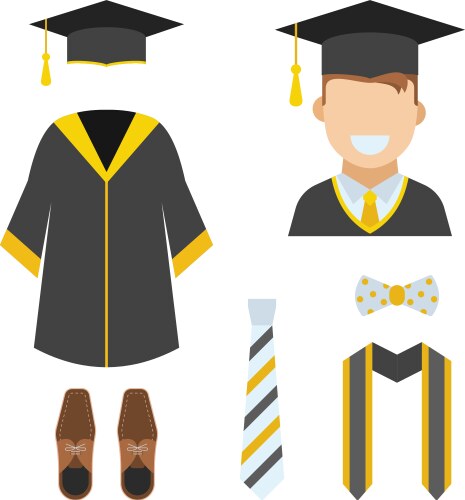 Happy graduation Royalty Free Vector Image - VectorStock