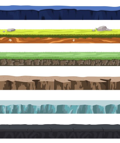 Straight roads seamless pattern background Vector Image