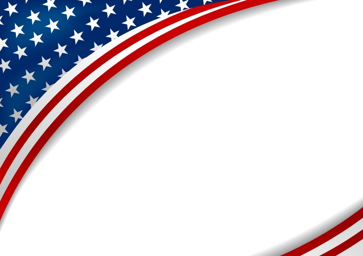 American Flag Wave Pattern Royalty Free Vector Image