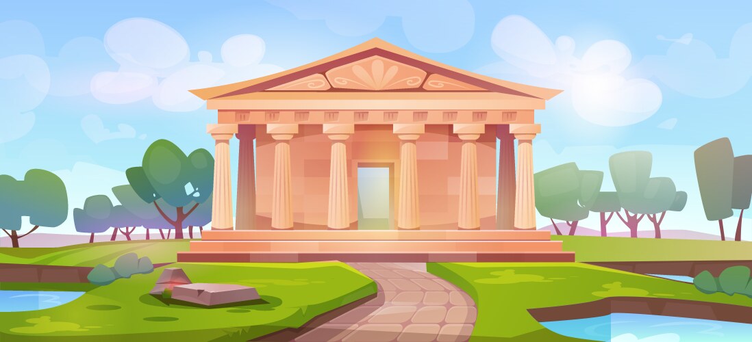 Cartoon ancient roman houses Vector Images & Graphics for Commercial ...