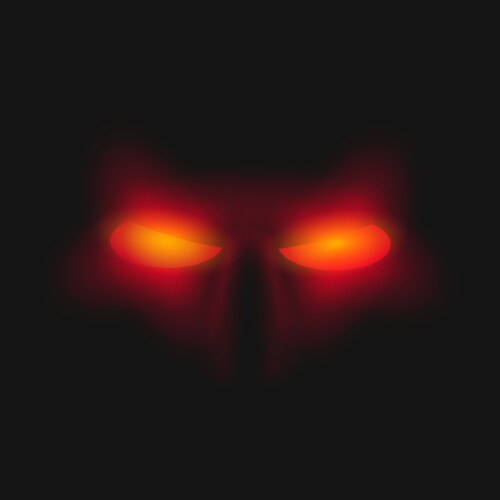 Red Glowing Eyes Royalty Free Vector Image - VectorStock