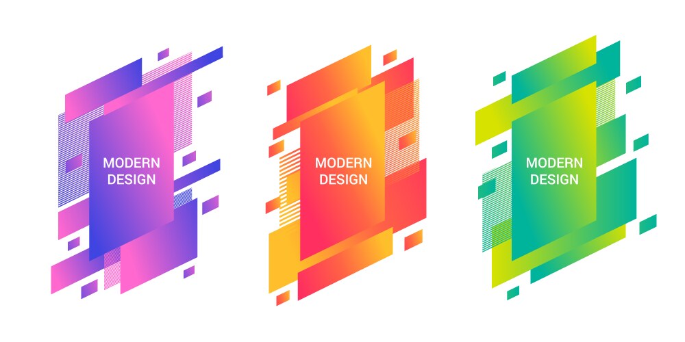 Colorful bright web banners Royalty Free Vector Image