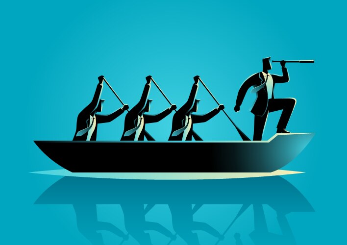 Rowing Boat Leadership Vector Images (over 150)