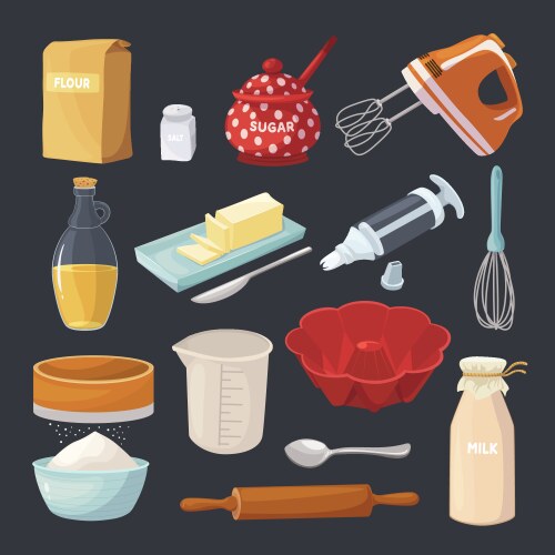 Baking background Royalty Free Vector Image - VectorStock