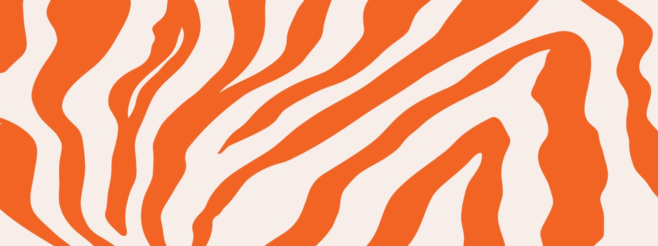 Groovy tiger pattern Royalty Free Vector Image