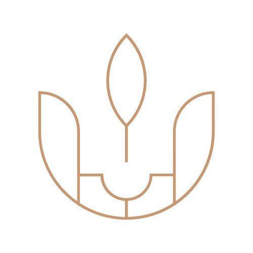 Minimalist candle ogo Royalty Free Vector Image