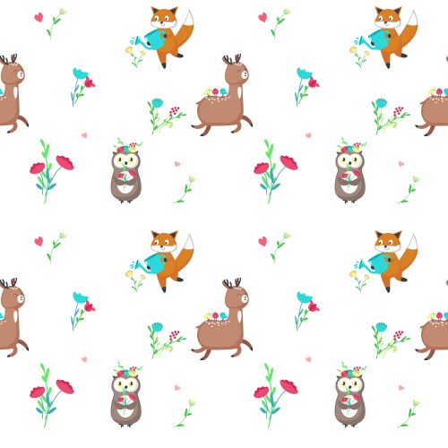 Different spring elements Royalty Free Vector Image