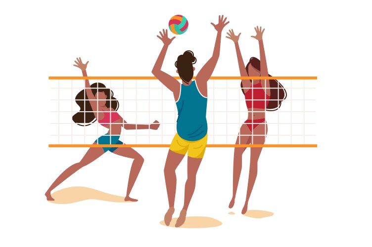 Volleyball Match Vector Images (over 5,500)