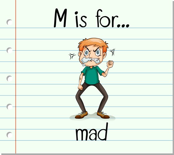 Angry Flashcard Vector Images (59)