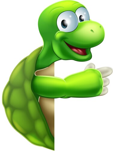 A happy turtle Royalty Free Vector Image - VectorStock