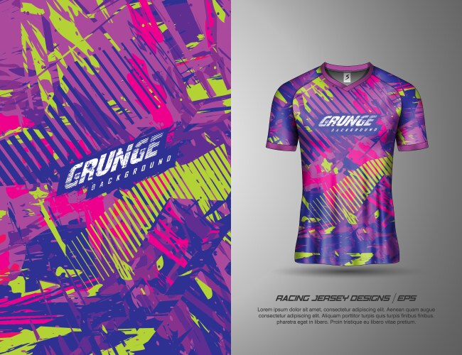 Tshirt sports grunge texture background Royalty Free Vector