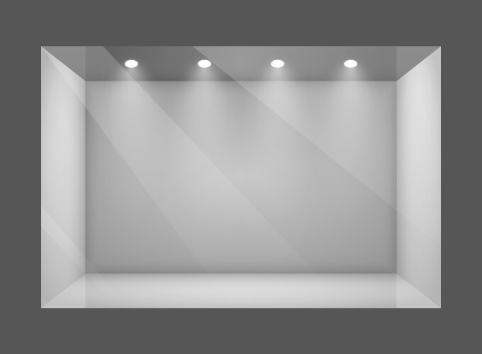 Empty Shop Window Display Vector Images (over 490)
