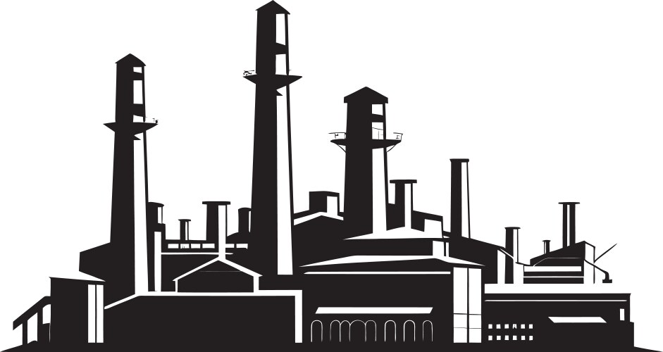 Polluted perspectives factory air pollution Vector Image Polluted perspectives factory air pollution Vector Image