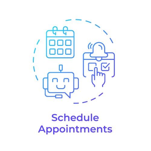 Absenteeism blue gradient concept icon Royalty Free Vector