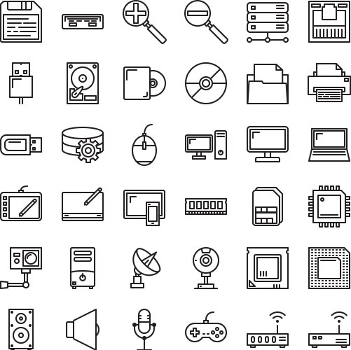 Computer Outline Vector Images (over 590,000)
