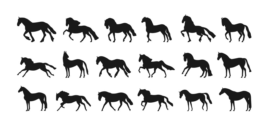 Walking Horse Silhouette Images