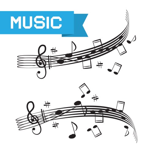 Music notes Royalty Free Vector Image - VectorStock