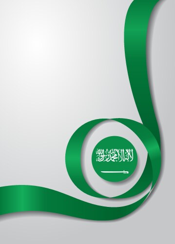 Saudi arabia flag background Royalty Free Vector Image