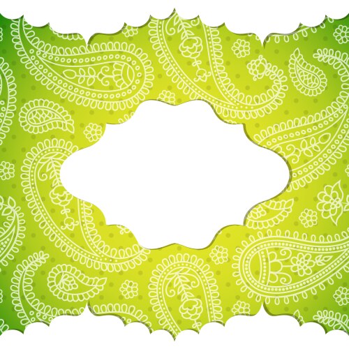 Frame in the indian style Royalty Free Vector Image