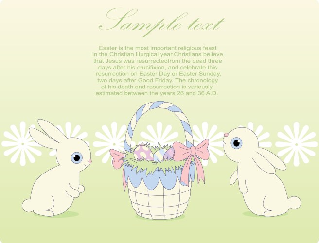Easter bunny Royalty Free Vector Image - VectorStock
