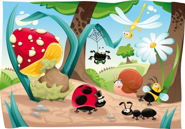 Ant family at house Royalty Free Vector Image - VectorStock