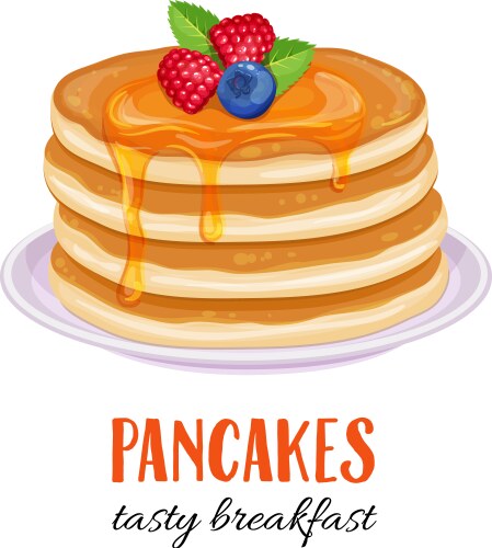 Pancakes Royalty Free Vector Image - VectorStock