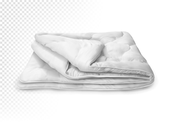 Mockup white blanket Royalty Free Vector Image