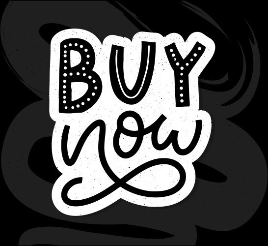 Slogan buy now letter for web background design Vector Image