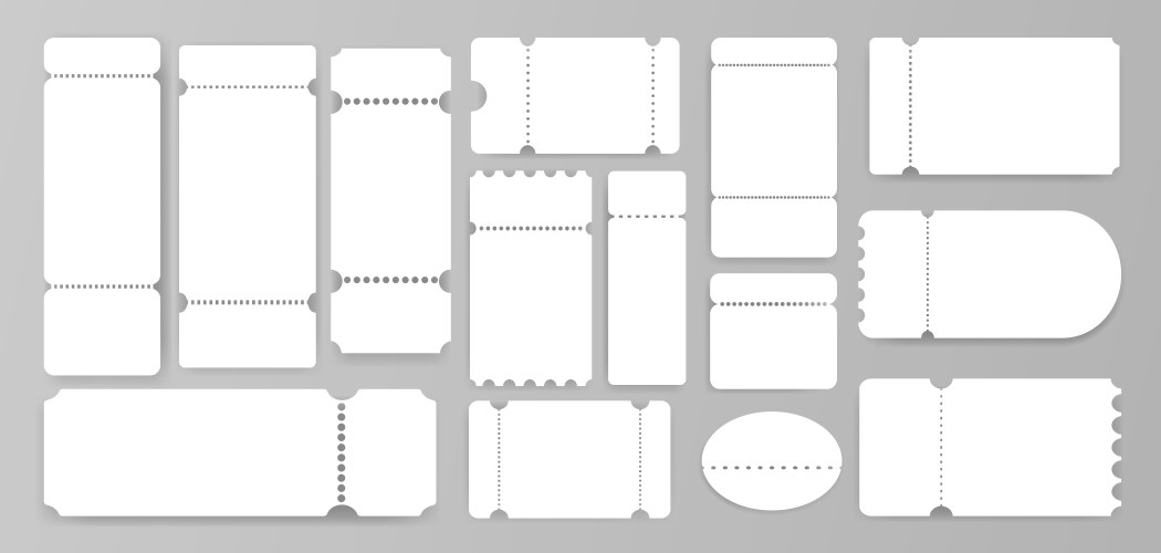 Ticket Shape Raffle Vector Images (over 190)