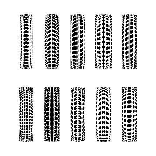 Bike tire tracks Royalty Free Vector Image - VectorStock