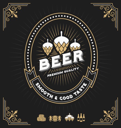 Vintage modern farm logo template design Vector Image