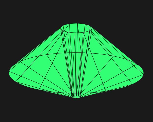 Cyber geometry y2k element cyberpunk shape Vector Image