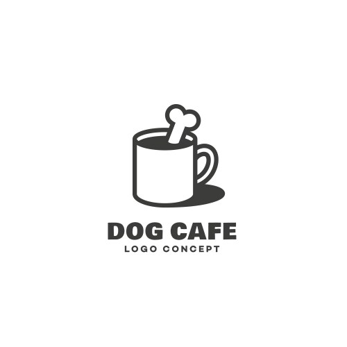 Restaurant and cafe logo idea Royalty Free Vector Image