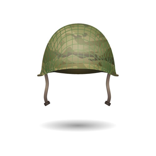 Modern Camouflage Helmet Royalty Free Vector Image